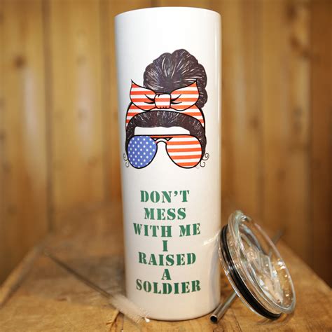 I Raised A Soldier Skinny Tumbler The Barns At Grace Racing