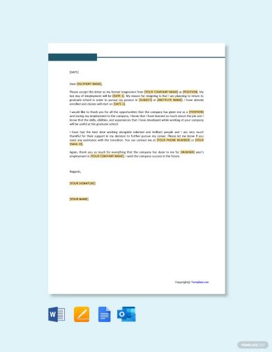 Employee Resignation Letter 12 Examples Format PDF Tips