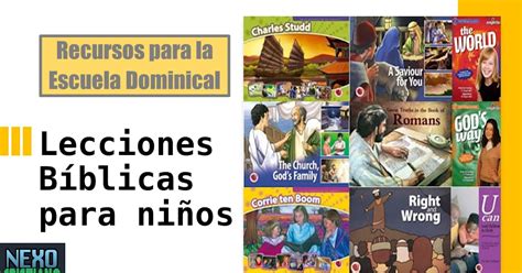 Lecciones Bíblicas para niños y otros recursos para la escuela