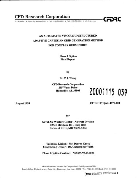 pdf an automated viscous unstructured adaptive cartesian grid generation method for complex