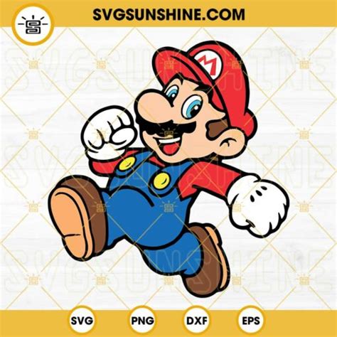 Super Mario Svg Bundle Luigi Mario Peach Toad Yoshi Svg Super Mario