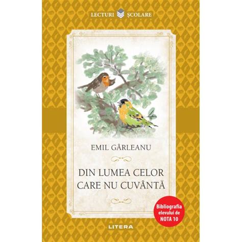 Din Lumea Celor Care Nu Cuvanta Editia 2021 Emil Garleanu