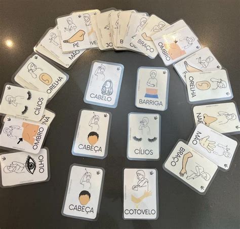 Corpo Humano Libras Fichas E Jogo Da Mem Ria Gabbie Faleiro