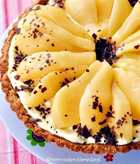 Tarta z gruszkami i kremem budyniowym Mała Cukierenka