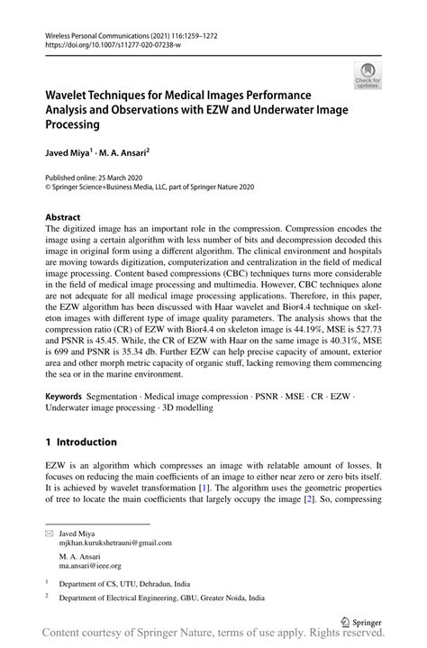 wavelet techniques for medical images performance analysis and observations with ezw and