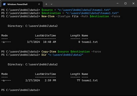 powershell use copy item and create new directory collecting wisdom