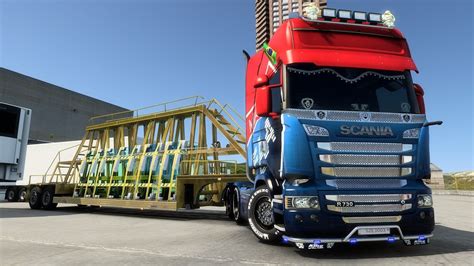 ETS2Euro Truck Simulator 2 Scania R 2009 Topline V8 730HP Open Pipe