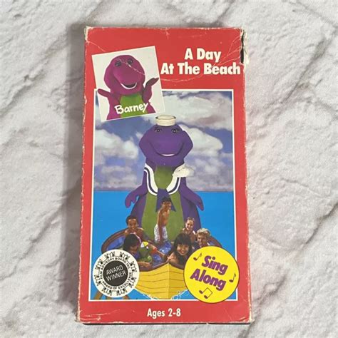 VINTAGE BARNEY A Day At The Beach VHS 1992 Sandy Duncan Sing Along 26