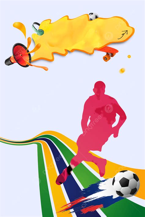 Fondo Póster De Silueta De Fútbol Minimalista Deportivo Los Deportes El