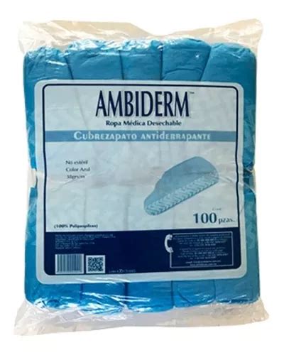 Cubrezapatos Desechable Antiderrapante Ambiderm Pzas