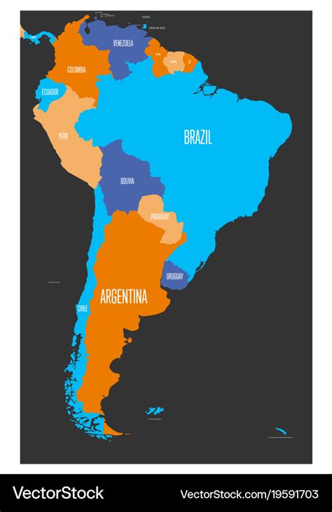 4 Free Political Map Of South America With Countries In Pdf World Map