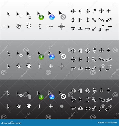 Vector Set Of Mouse Pointer Cursors CartoonDealer 39651553