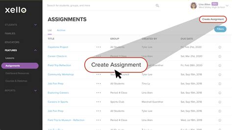 assignments in xello 3 5