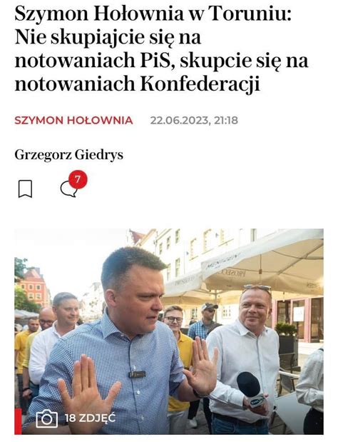Konfederacja On Twitter U Szymona Ho Owni Obsesja Na Punkcie