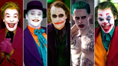 DC Comics Joker Todos los rostros del icónico villano en el cine y