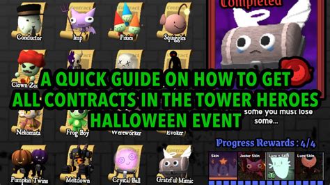 How To Find All Contract Enemies Tower Heroes Halloween Event YouTube