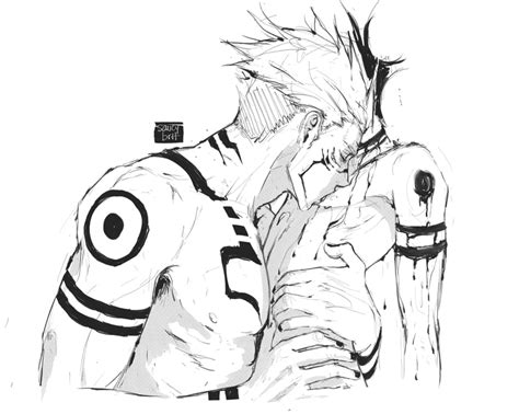 Fushiguro Megumi And Ryoumen Sukuna Jujutsu Kaisen Drawn By Saucybrtt
