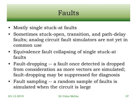 fault simulation testing of vlsi design
