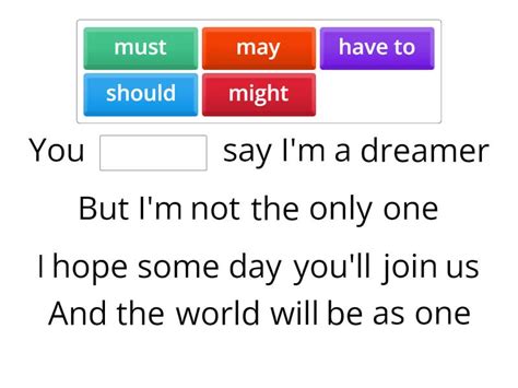 Modal Verbs Nas M Sicas Missing Word
