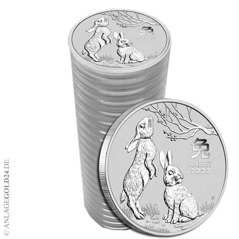 Er Rolle Oz Silber Lunar Iii Jahr Des Hasen Goldm Nzen
