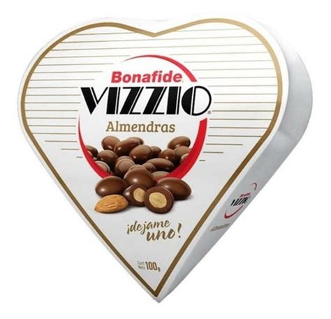 Vizzio Corazon Almendras Cubiertas Con Chocolate X 100 G