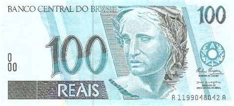 Cédula de 100 reais primeira familia C327 Rubéns Ricupero MBC