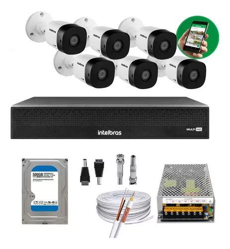 Kit 17 Câmeras Intelbras 1120b Hd Dvr Mhdx 8 Canais Parcelamento sem