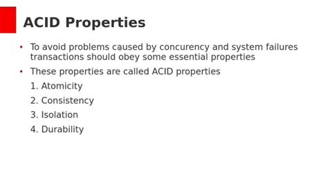 acid atomicity consistency isolation durability properties youtube