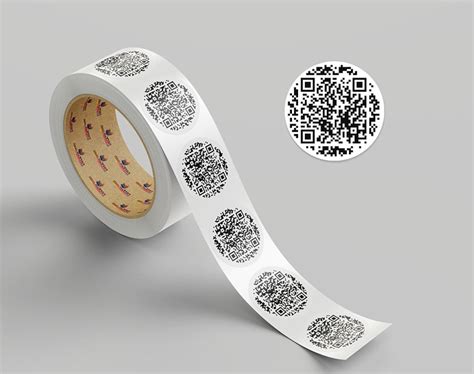 Round QR Code Labels Custom QR Sticker Smart Qr Inventory Stickers