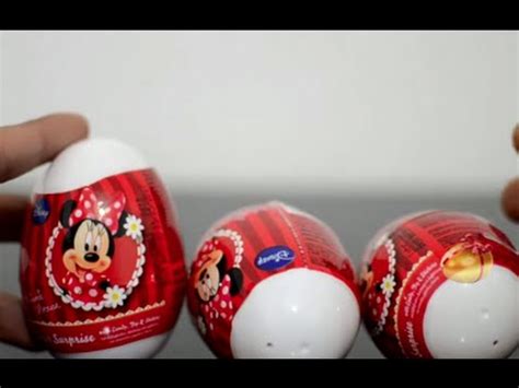 Disney Minnie Mouse Eggs Surprise New Kinder Surprise Egg Disney Minnie