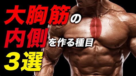 筋トレ大胸筋の内側を作る種目 3選 現役ボディビルダーが解説ビーレジェンド プロテイン YouTube