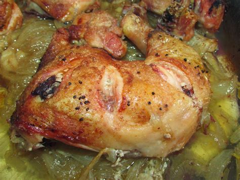 Pollo Al Horno Con Cebolla Y Cerveza