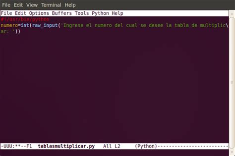 daniela gonzález programación tabla de multiplicar en python
