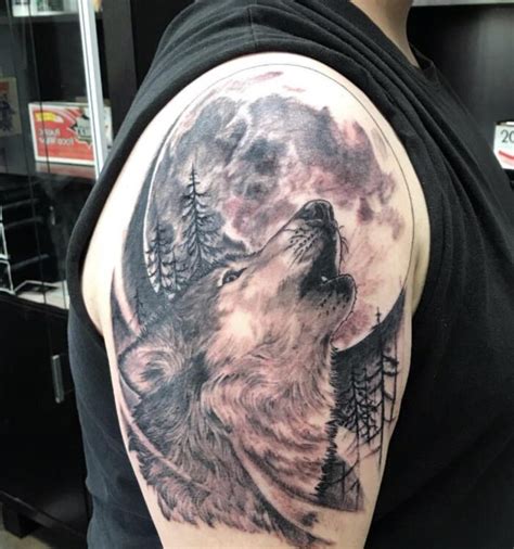 Arriba 99 Foto Tatuajes De Lobos Aullando A La Luna Lleno