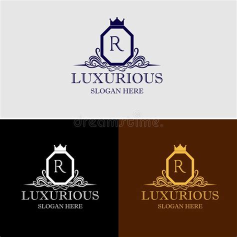 Heraldic Royal Crest Vector Logo Stock Vector Illustration Of