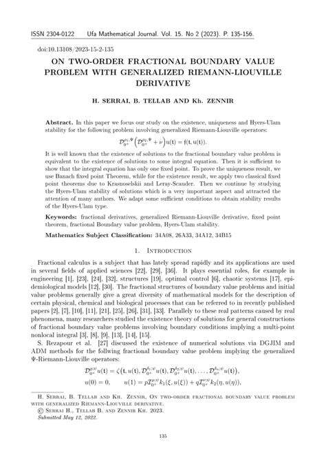 pdf on two order fractional boundary value problem with generalized riemann liouville derivative