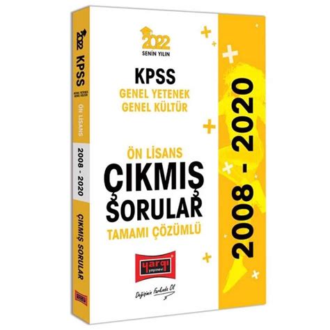 2022 KPSS GY GK Ön Lisans Tamamı Çözümlü Çıkmış Sorular Bkmkitap