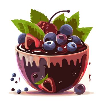 Cartoon Acai Bowl PNG Vector PSD And Clipart With Transparent