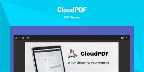cloudpdf pdf viewer made with react js
