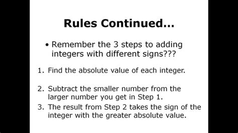 subtracting integers step by step guide math review youtube