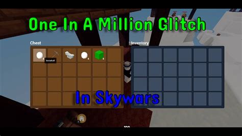 I GOT THE RAREST SKYWARS GLITCH IN ROBLOX BEDWARS YouTube