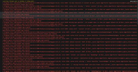 Flutter Windows Build Failed After Flutter Upgrade Stack Overflow
