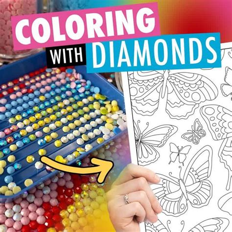 Diamond Painting A Coloring Page Diamond Art Patterns Free Diamond