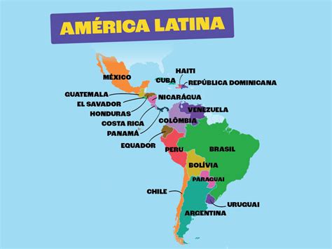 América Latina países mapa e características gerais Toda Matéria