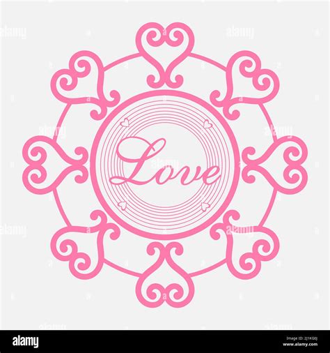 Circle Frame SVG Heart Frame SVG Love Frame Love And Heart Wreath