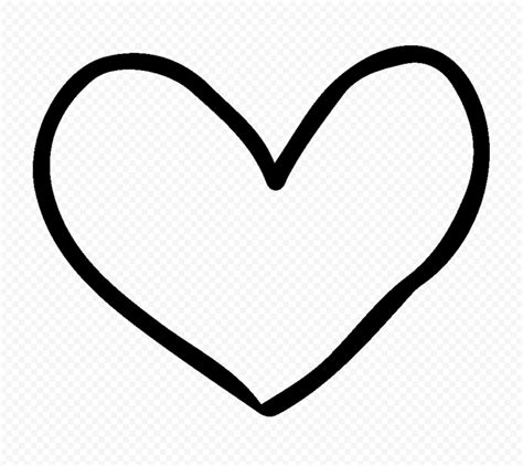 Hd Black Outline Heart Png Citypng The Best Porn Website
