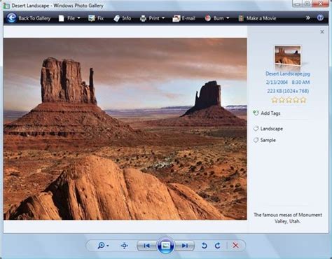 Information Tutorial Learn Vista Introduction To Windows Photo Gallery