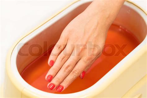 frau lösung schönheits Stock Bild Colourbox