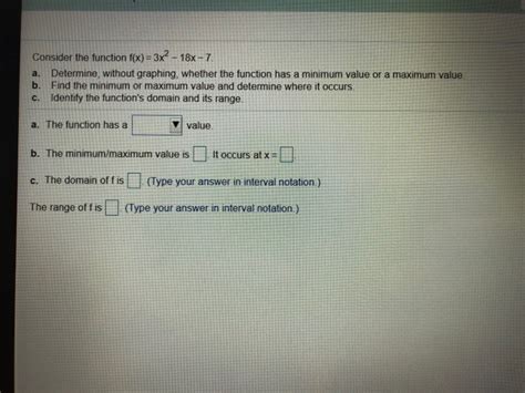 solved consider the function f x 3x2 18 7 a