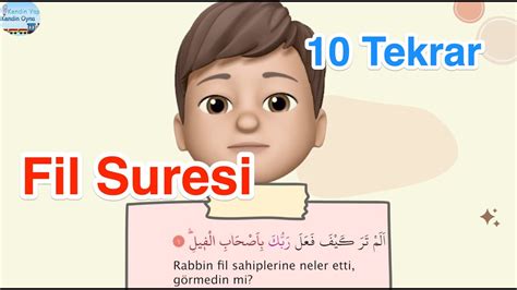 Nurettin Le Fil Suresi 10 Tekrar Ezber Dualar YouTube